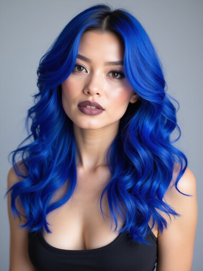 Blue Hair Looks From Pastel To Deep Midnight