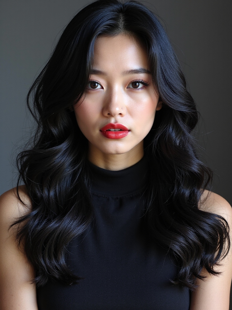 25 Jet Black Hair Looks Staying Classic And Striking