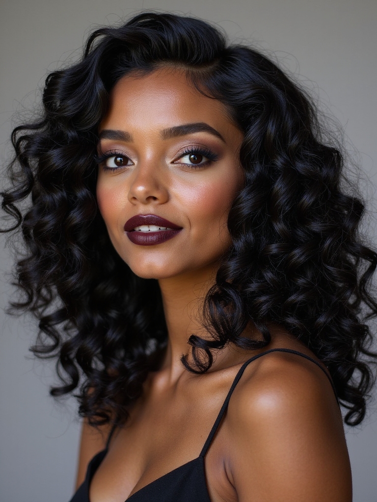 25 Jet Black Hair Looks Staying Classic And Striking