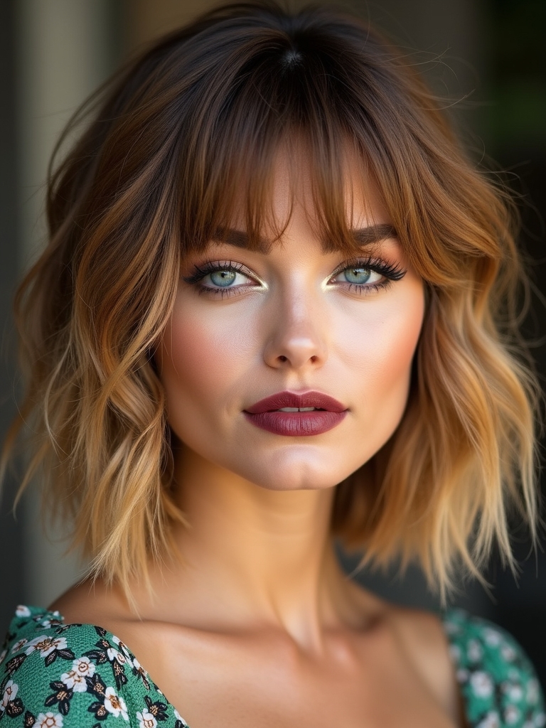 Face-Framing Layers With Bangs Looks To Try